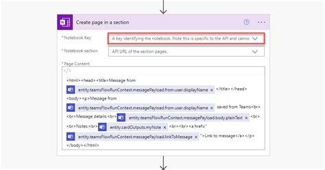 Power Automate Solution Onenote Action Errors Involving Invalid Or Inaccessible Notebook Keys