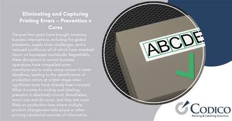 How To Avoid Printing Errors In Real Time Codico Distributors Posted