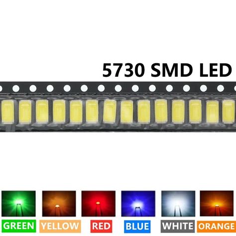 100pcs Smd Led Diodes 5730 5630 Diode 5730 Smd Led Diodo Kit Green Red Warm White Ice Blue