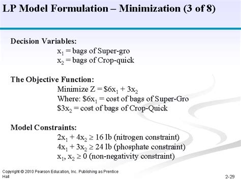 Linear Programming Model Formulation And Graphical Solution Chapter