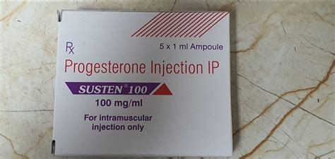Progesterone Injection Ip 100 Mg Ml Packaging Type Box Packaging Size 5 1 Ml At 600 Box In