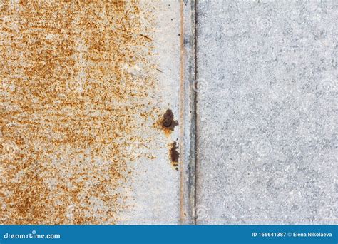 Old Metal Background With Rust Stains Rusty Galvanized Metal Sheet Stock Image Image Of