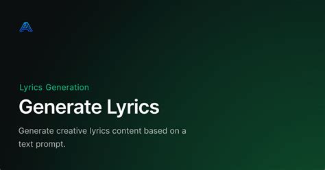 Generate Lyrics Kie Api