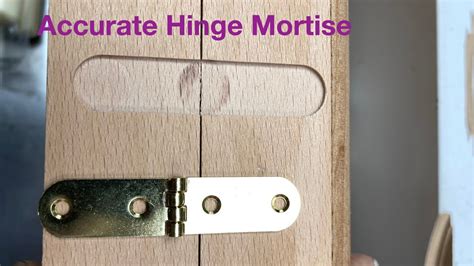 Perfectly Fitting Hinge Mortise With Another Ugly By Accurate Mortising