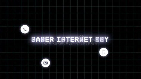 A 3d Motion Graphics Animation Of Technology Symbols And Text Scramble