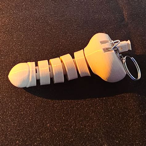 🗝️ 3d Dick Keychain Interactive Erection System・ Stl File For 3d