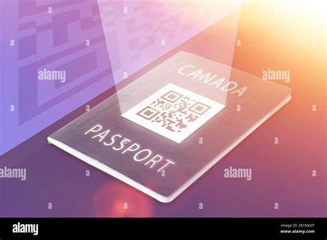 Qr On Cover Of Canada Passport Introduction Of Electronic Passports In