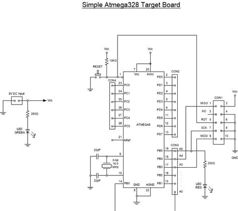Inventas Electronics A Simple And Minimal Atmega328p Target Board