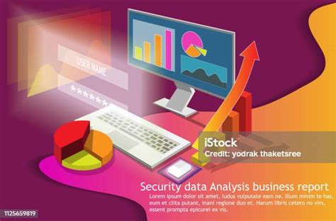 보안 데이터 분석 비즈니스 네트워크 아이소메트릭 디자인입니다 3차원 형태에 대한 스톡 벡터 아트 및 기타 이미지 3차원 형태 개념 개발 Istock