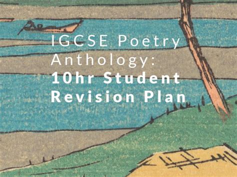 The Complete Igcse Poetry Revision Pack Pearson I Edexcel 2025 26 Teaching Resources