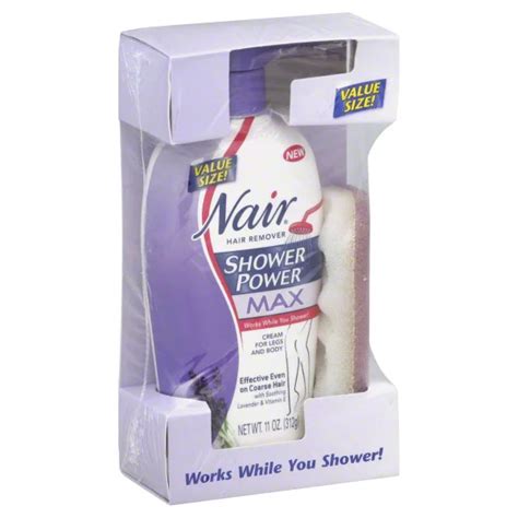 Nair Shower Power Max Hair Remover Cream Value Size Shop Depilatories Wax At H E B