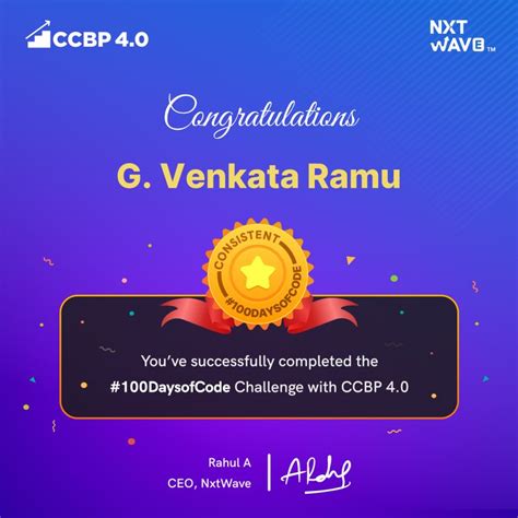 100daysofcode 100daysofcode codingjourney nxtwave ccbp4… venkata