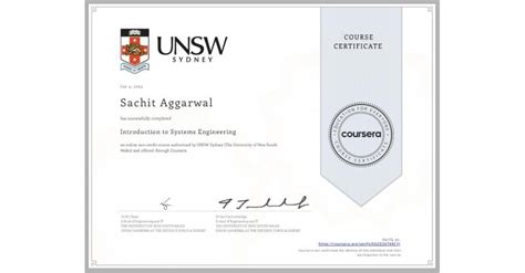Sachit Aggarwal On Linkedin Completion Certificate For Introduction To Systems Engineering