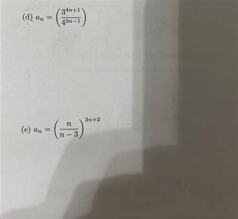 solved determine whether the following sequences converge or