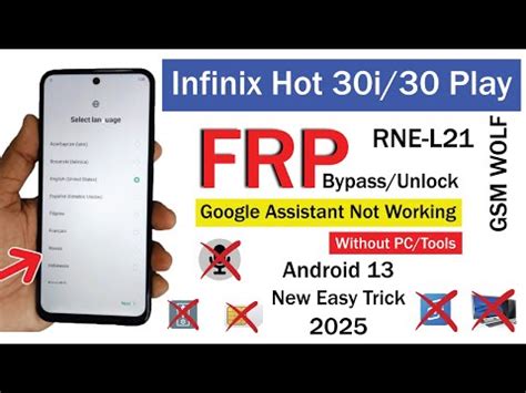 Infinix Hot Play Frp Bypass Without Pc Android Google Account Bypass New Method