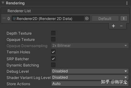 Unity通用渲染管线URP面板参数 知乎