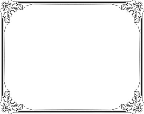 Scroll Border Royalty Free Vector Image VectorStock