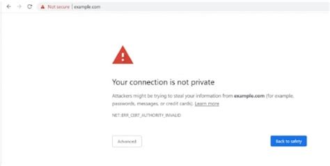 Your Connection Is Not Private Error Easy Methods To Fix
