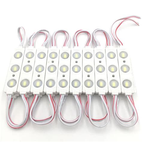 50pcs Lot 5730 3 LED Injection LED Module DC 12V With Lens Waterproof IP65 LED Modules