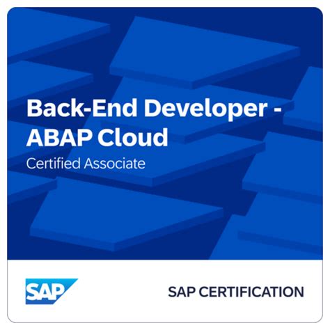 SAP Certified Associate Back End Developer ABAP Cloud Credly