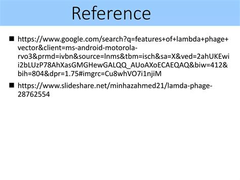 Presentation Of Lambda Phage Vactorpptx Genetics Science