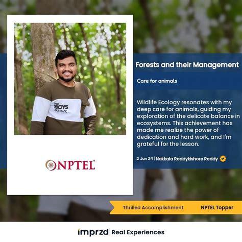 Kishore Reddy On Linkedin Kalsalingamuniversity Nptel