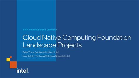 Cloud Native Computing Foundation Cncf Landscape Projects Intel