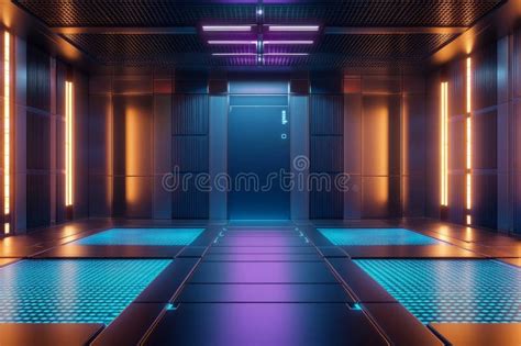 A Futuristic Training Dojo 3d Background Room With Holographic Combat Simulations Sleek