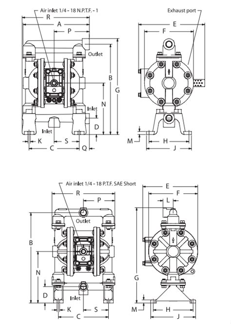Pd05 Bss Paa B 00 Aro Pro 12 인치 금속 공압 다이어프램 펌프 드럼 배럴 펌프 Oem 맞춤형 탈수 잠수정 Buy Oem 공압 다이어프램 펌프