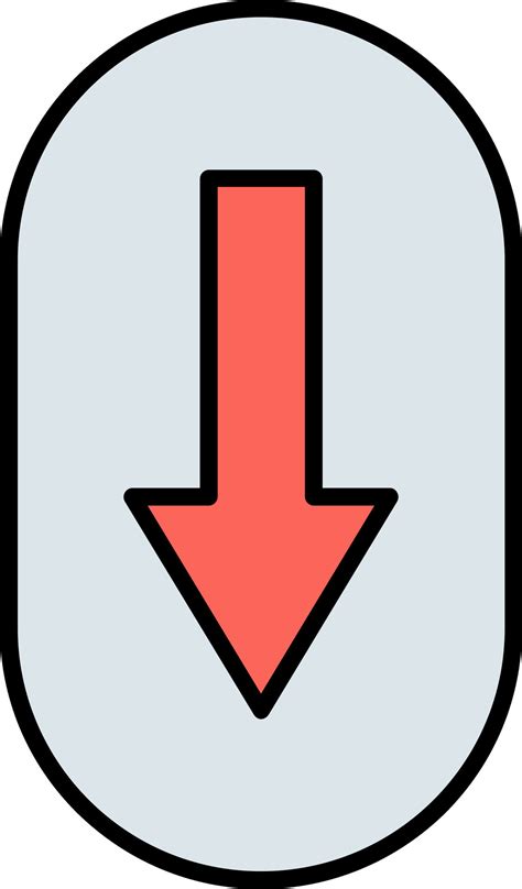 Scroll Down Line Filled Icon 36723058 Vector Art At Vecteezy