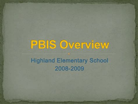 PPT PBIS Overview PowerPoint Presentation Free Download ID 9205335