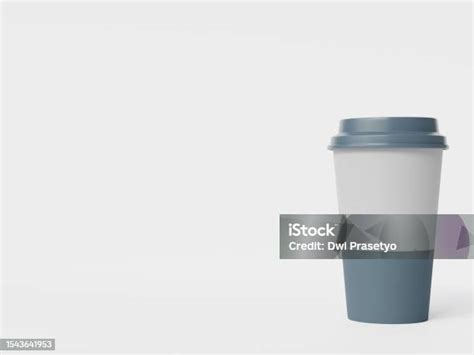 중간 크기의 3d 렌더링이 있는 파란색의 어두운 커피 한 잔 0명에 대한 스톡 사진 및 기타 이미지 0명 디자인 디지털 생성 이미지 Istock