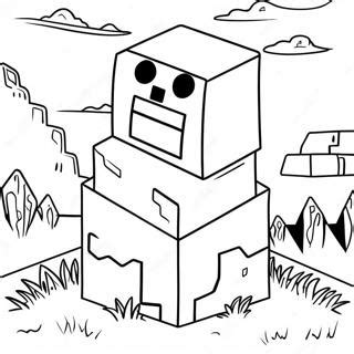 Minecraft Tnt Coloring Pages Coloringpagesnow