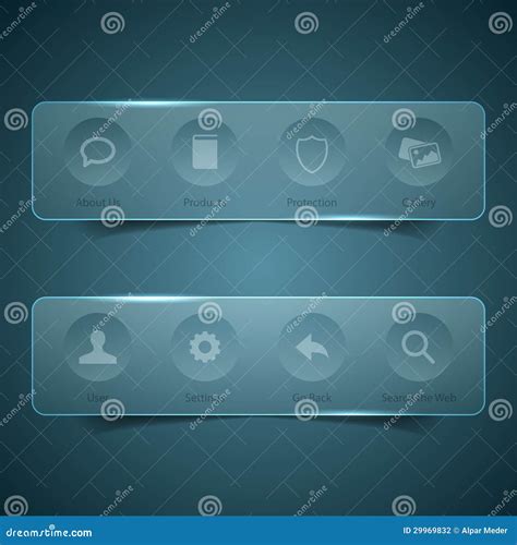 Web Design Menu Template Stock Illustration Illustration Of Modern