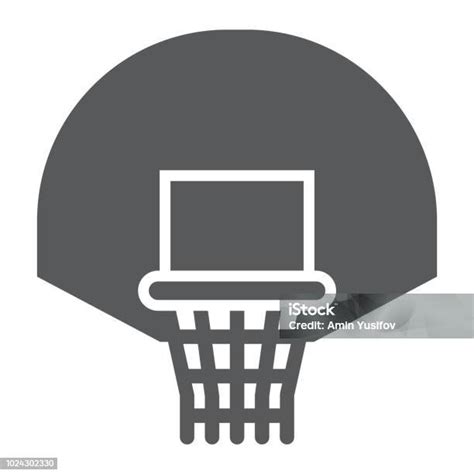 농구 후프 문자 모양 아이콘 게임 및 스포츠 바구니 서명 벡터 그래픽 흰색 배경 Eps 10 솔리드 패턴 10에 대한 스톡 벡터 아트 및 기타 이미지 Istock