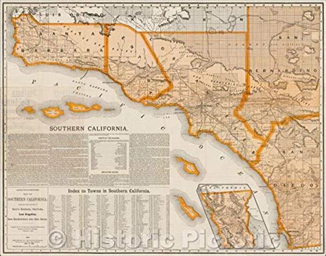 Historic Map Large Scale Sectional Map Of Southern Import It All
