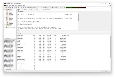 Screenshots OpenMPT Open ModPlug Tracker Screenshots OpenMPT Open ModPlug Tracker