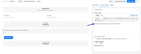 Dynamic Input Values In Form Steps Fluent Forms Fluent Forms