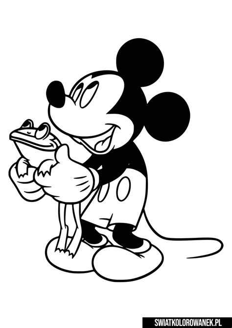 Kolorowanki do druku z Myszką Miki Darmowe kolorowanki do druku