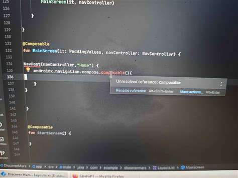 Kotlin Composable Is Not Identified By Android Studio Ide Stack