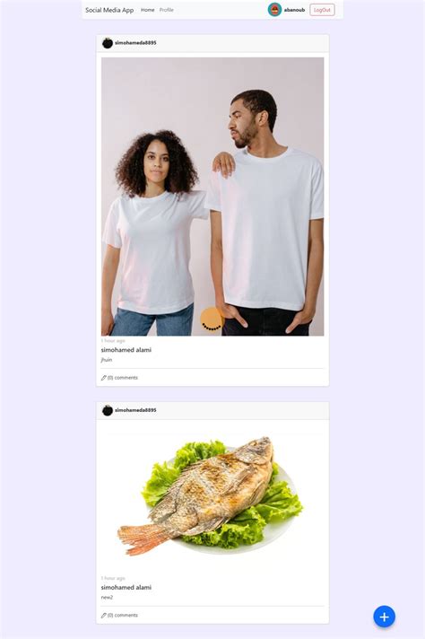 Mini Facebook Project Using Html Css Javascript Bootstrap Axios