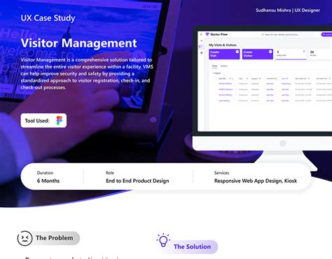 Visitor Management System Behance