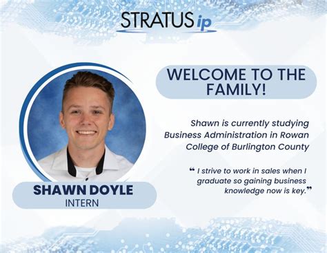Stratus Ip On Linkedin Everyone Welcome Shawn 🎉🎉🎉 Shawn Doyle Is Experiencing The Business…