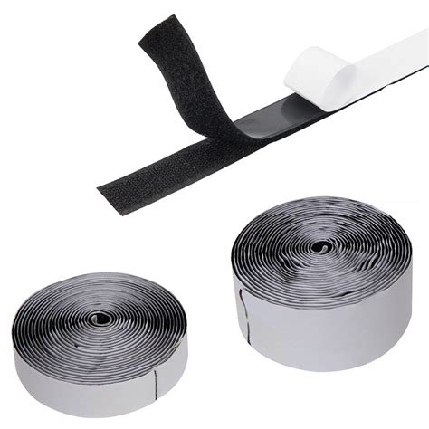 Fixman Hook And Loop Fixing Tape Black Self Adhesive 25mm 50mm Sealants And Tools Direct