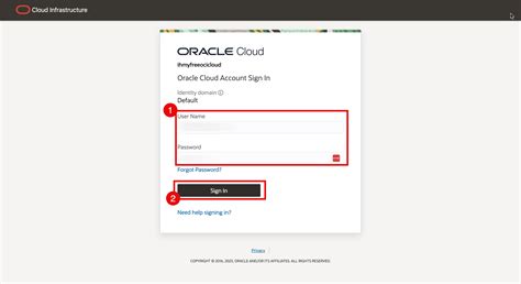 get started with oci and oci console using a free account