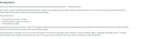 Solved Assignment First Launch Intellij And Close Any