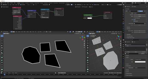 Cycles Render Engine Procedural Border Detection On A Flat Object