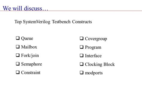 An Introduction To Systemverilog Ppt Video Online Download