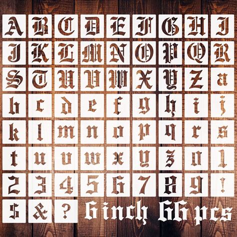 Old English Letters And Numbers