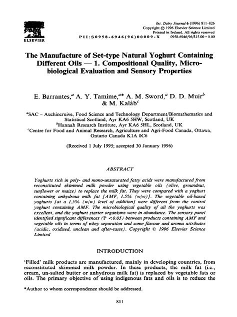 Iaurt Download Free Pdf Natural Products Food Industry